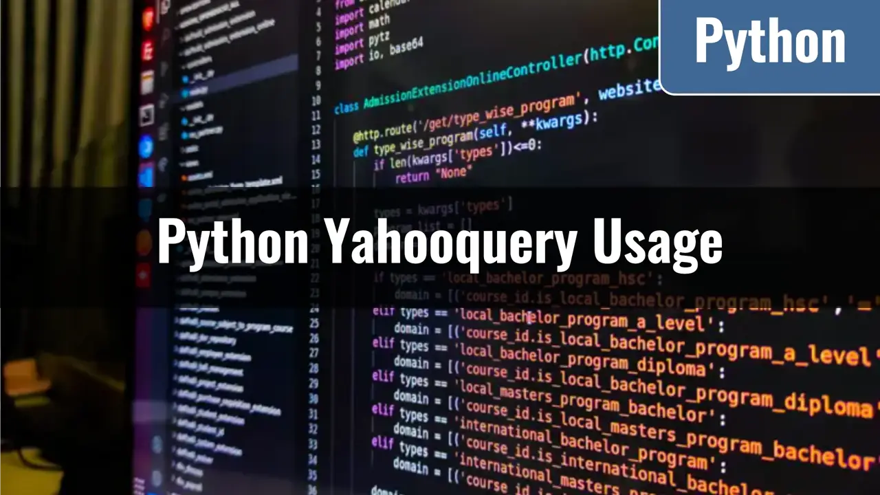 Python Yahooquery Retrieving And Managing Past Stock And Financial Data Clonecoding